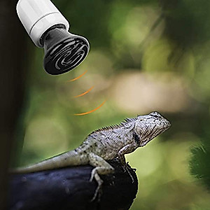 YOUTHINK Heat Lamp Holder, Ceramic E27 Heat Lamp Socket with Independent Switch Without Bulb for Turtle/Snake/Lizard Reptile 300W 110-240V (US Plug)