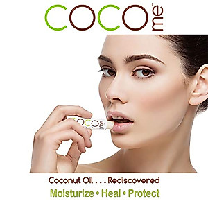 CocoMe Organic Lip Balm. Virgin coconut oil and beeswax. Best lip repair, lip moisturizer and protection among lip care products. Enhances honest beauty. Dermatologist recommended. Pack of 3 lip balms