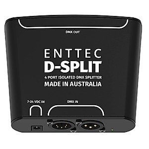 Enttec D-Split 70579 DMX 4 Port Isolated Splitter / Isolator (5-Pin)