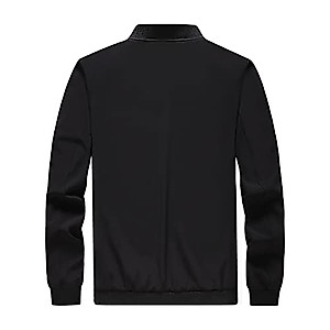 FoxQ Men's Bomber Jacket Lightweight, Slim Fit Sportswear Daily Casual Style with a Sporty Edge