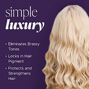 16.9 Fl Oz Purple Conditioner, Toning Conditioner for Blonde Gray Hair, Eliminates Brassy and Yellow Tones, Infused with Cocos Nucifera Oil for Both Men & Women, Free of Sulfate, Parabens and Gluten