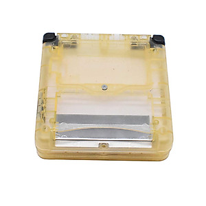 Meijunter Replacement Housing Shell Case for Gameboy Advance SP GBA SP Console(Transparent Clear Yellow)