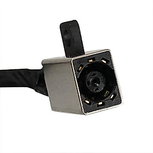 GinTai DC Power Jack Socket Plug Charging Port with Cable for Dell in-spiron 15 7586 7590 P76F P76F001 XYMJP 17 7786 7791 7390 0XYMJP XYMJP 450.0EZ0A.0011 CN-0JDX1R-GT074 SG1-0595-ADO 2-in-1(7CM)