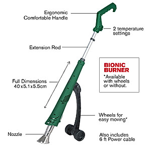 Bionic Burner Weed Torch, Weed Burner Torch, All in 1 NON Propane Torch Weed Burner, Ice Melter Firepit Lighter Weed with Wide & Crevice Nozzle AS SEEN ON TV
