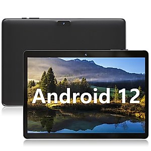 SGIN Android 12 Tablet, 10.1 Inch Tablet,2GB RAM 32GB ROM Tablets with Quad-Core A133 1.6Ghz Processor, 2MP + 5MP Camera, WiFi, Bluetooth, GPS, 5000mAh(Black)