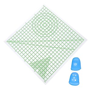 2pcs Printing Pen Mat Drawing Template Pad Finger Covers Non Mat Crafting Projects