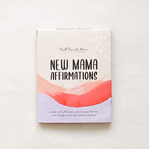 New Mama Affirmations - A Warm and Vibrant Deck of 20 Uplifting Postpartum Affirmation Cards to Support New Moms Through the Fourth Trimester and Beyond | New Mom Gift For Women After Birth | Postpartum Gift For Mom