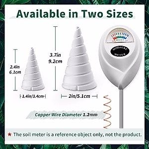 NAMTSO Copper Wire for Electroculture Gardening, 2 Pack Electroculture Copper Gardening Antenna & Air Plant Holder Making Tools with 16 Gauge Pure Copper Wire for Plants, Air Plant Holders Unique, S+L