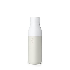 LARQ Bottle Twist Top 25oz - Insulated Stainless Steel Water Bottle | Thermos, BPA Free | Reusable Water Bottle for Camping, Office, and Travel | Keep Drinks Cold and Hot, Granite White