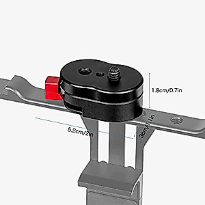 Koolehaoda Mini Quick Release Plate System with 1/4" Screw for Camera Tripod, Gimbal, Monopods,Video Monitors, Magic Arm, Flash Bracket, Stabilizer