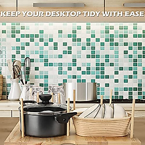 Wood Pegboard Drawer Organizer Drawer Peg Wooden Peg Board System Dish and Plate Organizer Adjustable Pegboard Wall Shelf and Drawer Organizer for Food Containers Cookware Utensils (1 Set)