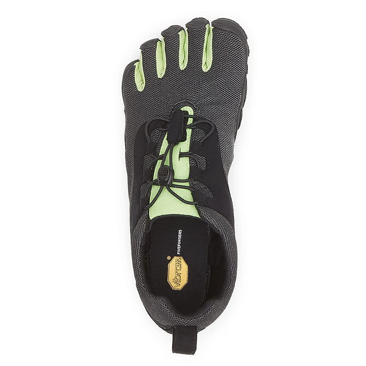 Vibram Women's FiveFingers V-Run Retro, Black/Green/Black, 40 EU / 8.5-9 US