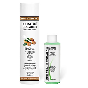 Premium Advanced Brazilian Keratin Hair Treatment Straightening Complex Blowout Keratin Professional Salon Results at home for Months Keratina Brasilera Tratamiento (10oz +4oz)