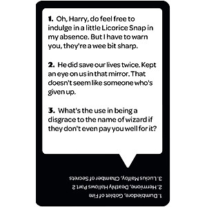 Who Says? Card Game Harry Potter Edition