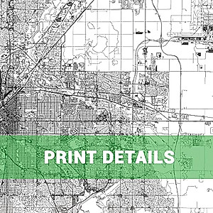 Dear Mapper Aurora United States View Abstract Road Modern Map Art Minimalist Painting Black and White Canvas Line Art Print Poster Art Line Paintings Home Decor (Set of 3 Unframed) (16x24inch)