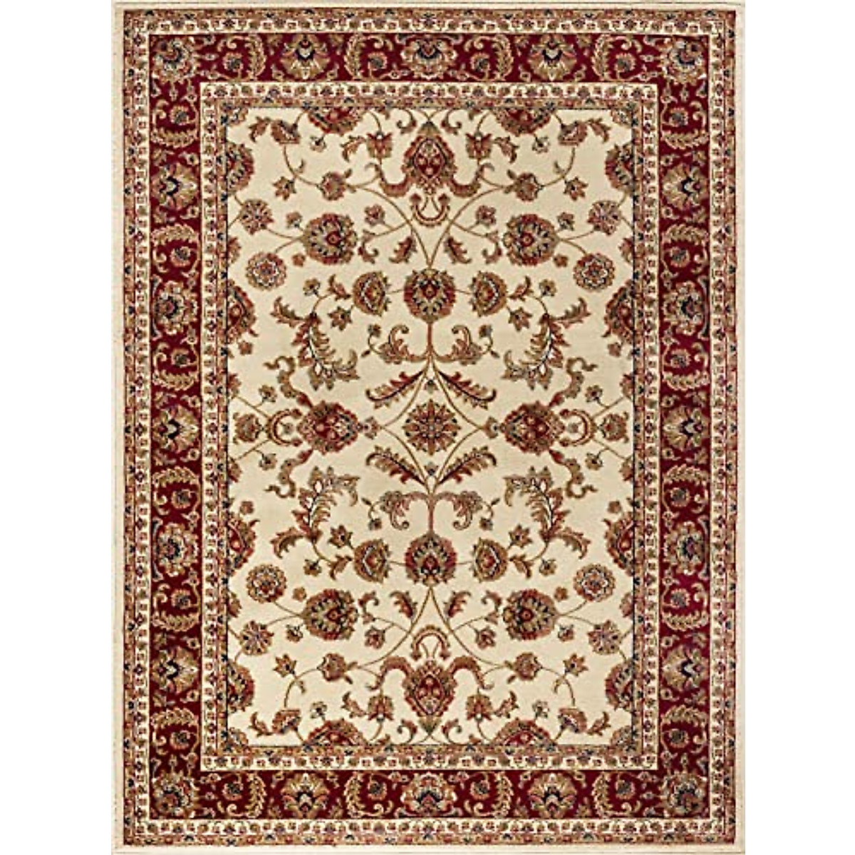 Sariya Ivory 5x7 Area Rug 5x7 - Indoor Area Rugs for Living Room - Dining Room Rug - Bedroom Rug - Kitchen Rug - Indoor Entryway Rug Traditional Carpet - Alfombras para Salas