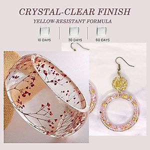 Bsrezn 1000g UV Resin Hard, Crystal Clear Solar Activated UV Glue for Jewelry Making (1000g)