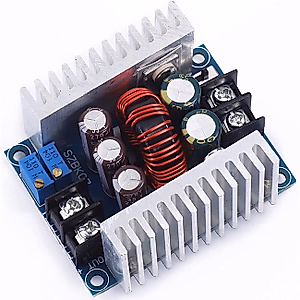 JacobsParts 300W Synchronous Buck Module Constant Current CC CV DC DC Step Down Voltage Power Regulator 6-40V in to 1.2-36V 20A Out 5V 12V 24V