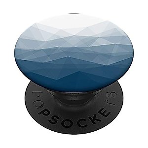 Blue Sea Sky Geometric Abstract Graphic For Men & Women PopSockets Swappable PopGrip
