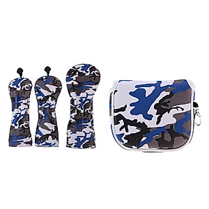 barenx Center Shaft Golf Mallet Putter Head Cover Golf Wood Driver Headcover