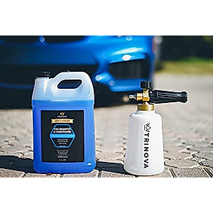 TriNova Foam Cannon for Pressure Washer - Original Wide Neck, Wide Base Heavy Duty Foam Gun for Detailing