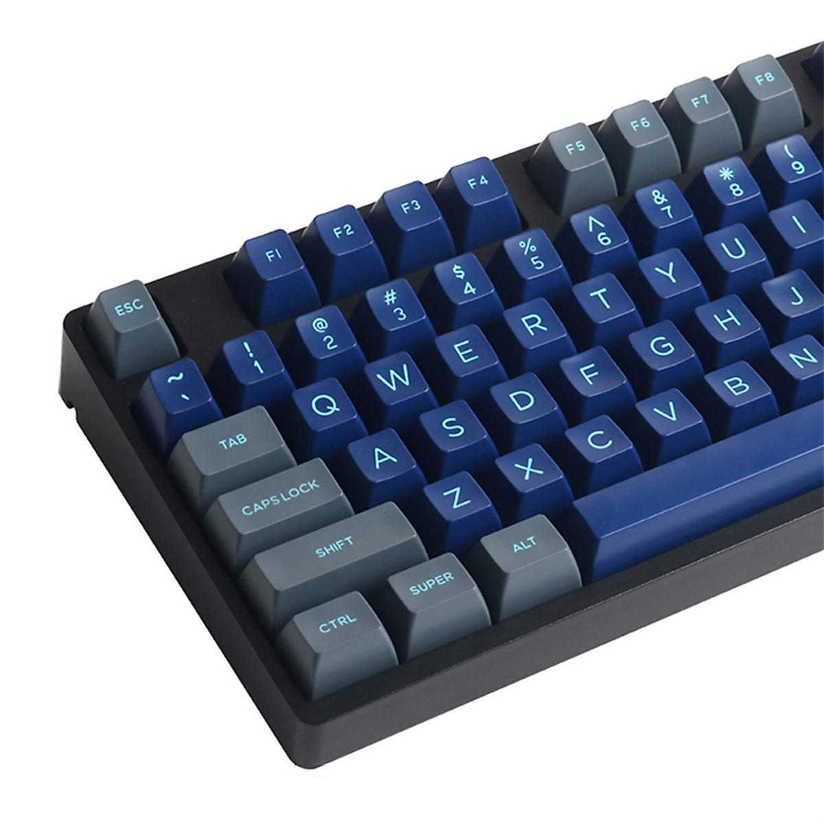 108 Key Mechanical Keyboard 159 Keys Blue Grey Yellow ABS Keycaps for Mechanical Gaming Keyboard SA Profile (Color : Keycaps)
