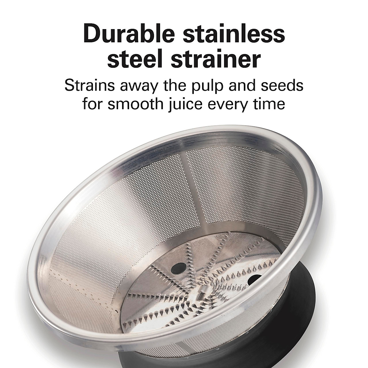 Hamilton Beach HealthSmart Juicer Machine, Compact Centrifugal Extractor, 2.4” Feed Chute for Fruits and Vegetables, Easy to Clean, BPA Free, 400W, Black and Gray (67502)