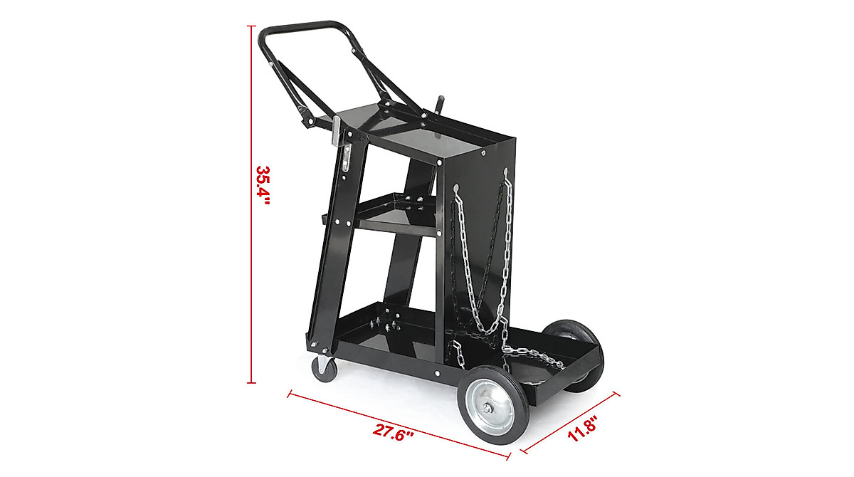 HomVent Welding Cart - Mobile Storage for MIG/TIG/ARC Welders