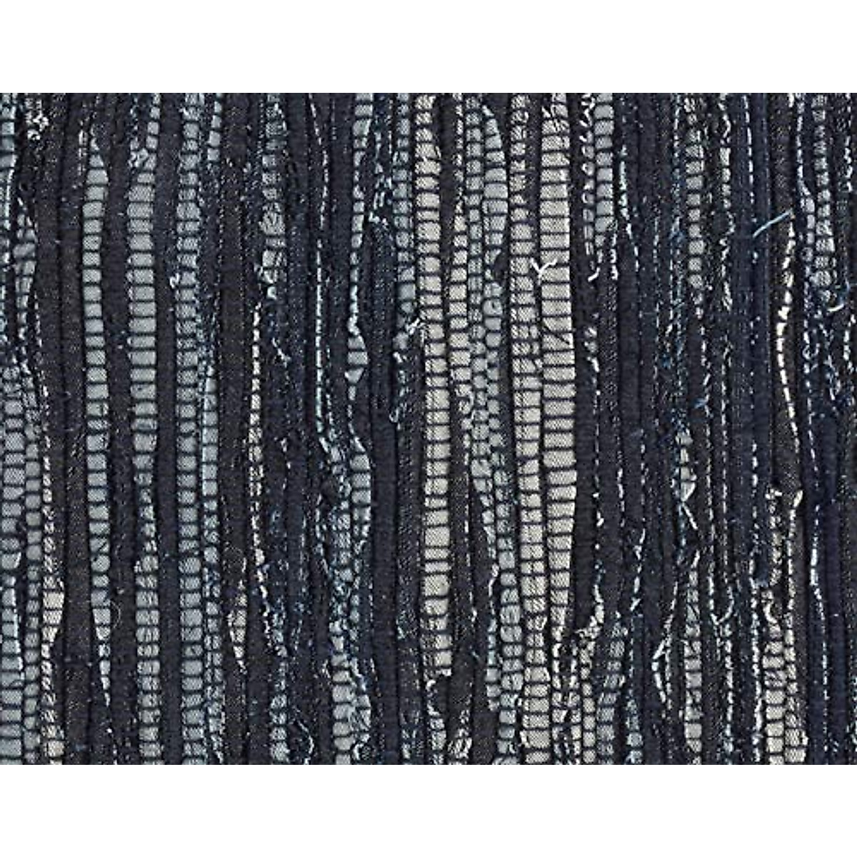 SARO LIFESTYLE Denim Poly Filled Throw Pillow, NavyBlue, 18"