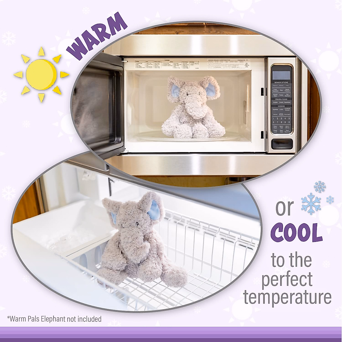 Warm Pals - Marvin The Monkey - 1.5lbs - Cozy Microwavable Lavender Scented Plush Toys - Heated Stuffed Animal - Heatable Coolable Bedtime Comfort Plushie