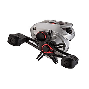 13 FISHING - Origin F1 Baitcast Reel - 6.6:1 Gear Ratio - Right Hand Retrieve (100 Size) (Fresh) - OF1-6.6-RH, Silver/Black/Red