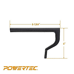 POWERTEC 71528 8 inch Workbench Holdfast Woodworking Bench Dog Hole Clamps, Hold Down Clamps for 3/4" bench dog hole, 2 pack