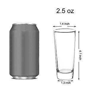 Youngever 8 Pack Shot Glass Set, Glass Shot, Clear Shot Glass (2.5 Ounce)