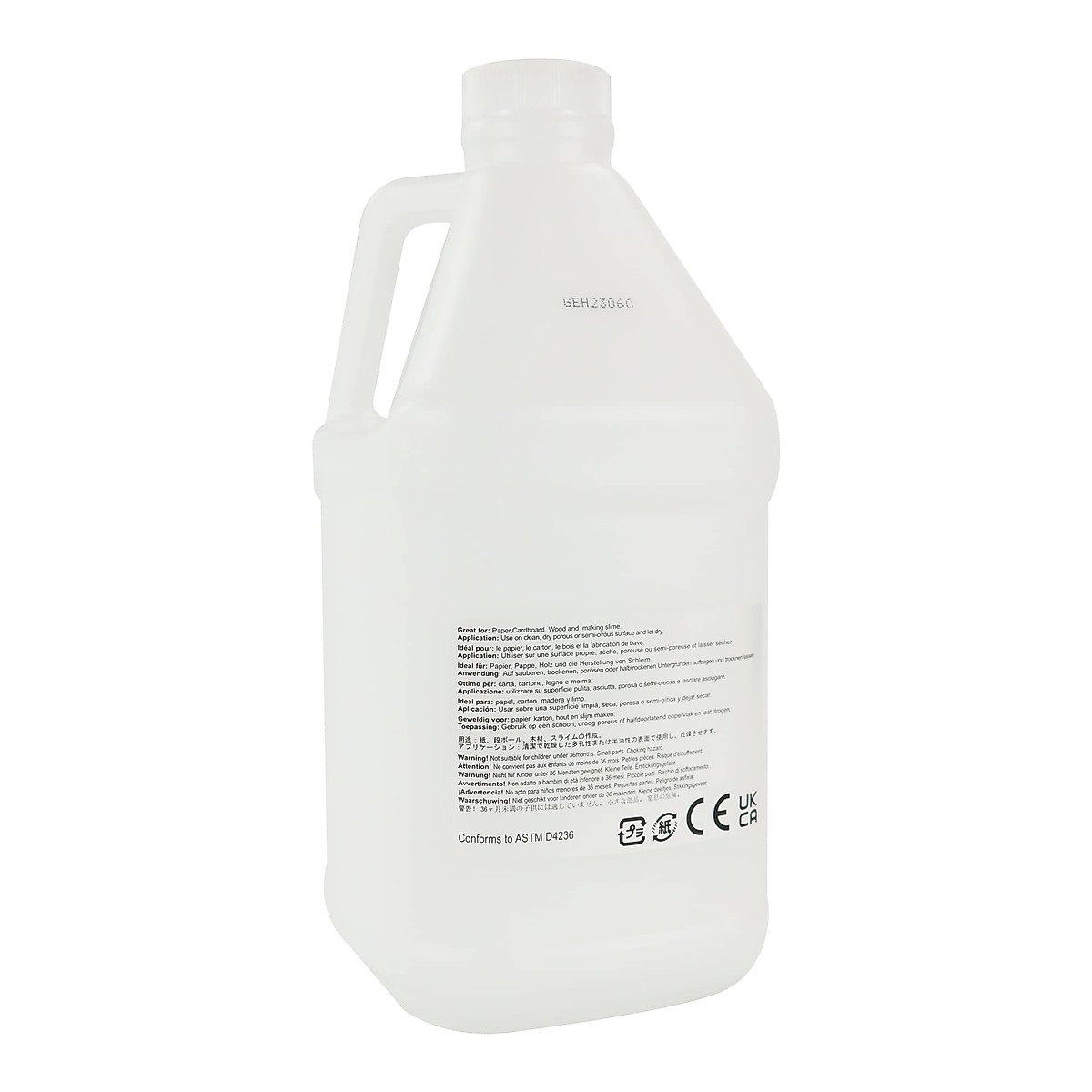 Amazon Basics 1/2 Gallon Clear Glue and 1/2 Gallon White Glue, 2-Pack Combo - Glue for Perfect Slime