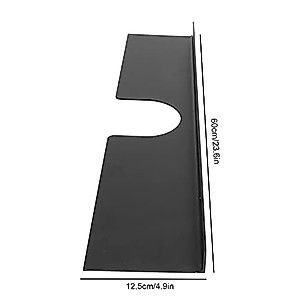 Walfront WallMounted Floating Shelf Black Rustic Metal WallMounted Rack Storage Organizer Strong Bearing Capacity for Bathroom, Rack