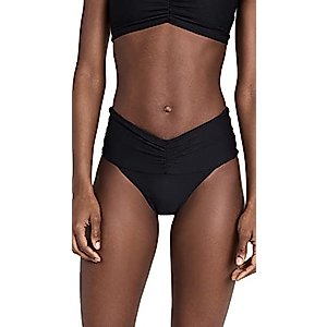 L*Space Women's Bardot Bikini Bottom Classic, Black, XS