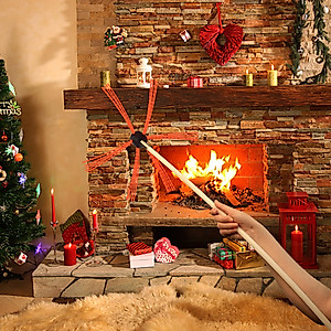 23 Feet Chimney Sweep Kit Chimney Cleaning Kit Chimney Brush, Rotary Chimney Cleaner Tool Kit with 7 Nylon Flexible Rods, Chimney Cleaning System Driven by Drill for Sweeping Fireplace Flue