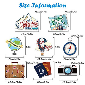 30CT Travel Theme Birthday Party Hanging Swirl Decorations, Adventure Awaits Retirement Party Hanging Decor Bon Voyage Farewell Party Supplies, Ceiling Streamers Cruise Door Wedding Graduation Decor