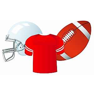 Eureka Football Paper Cut Outs, 841258