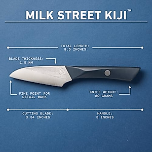 Milk Street Kitchin-kiji Knife, 3.5 Inch Blade, 1.4116 German Steel, Ergonomic Handle Paring Knives for Home Chefs, Ultimate Paring Knife for Utility Tasks