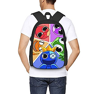 junemater Cartoon Game Kids Backpack Set Anime School Bag 3 Piece Set Sports Casual Backpacks Set For Boys Girl 03
