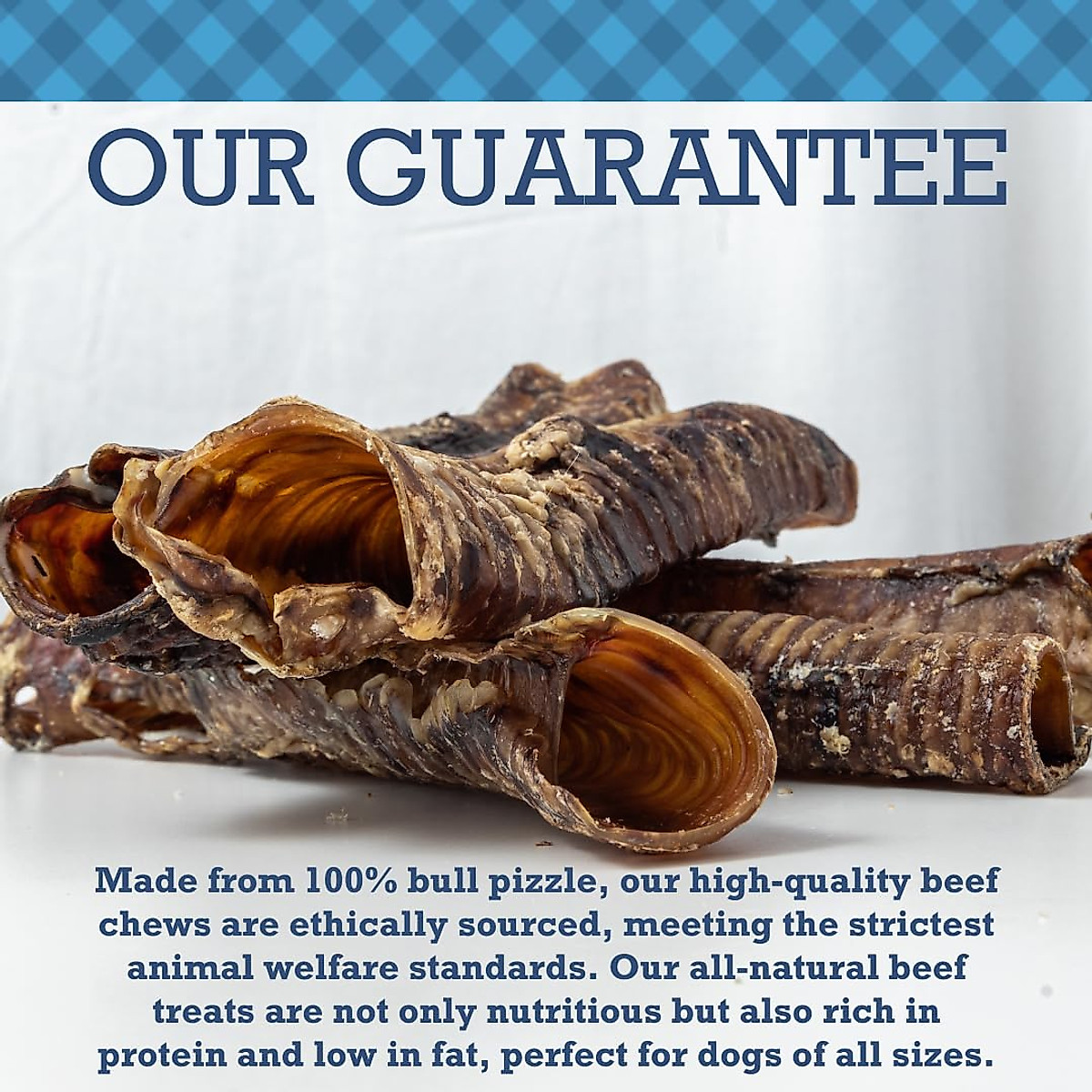 Country Living 12-Inch Beef Trachea Dog Treats - 100% Natural, High-Protein, Low-Fat Chews with Chondroitin for Joint Support, Nutrient-Rich, No Artificial Additives - 5-Pack