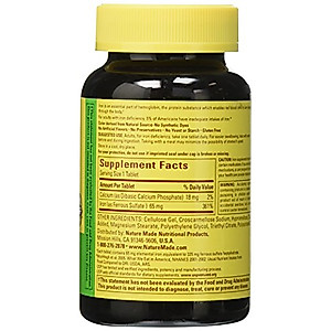 Nature Made Iron 65 mg, 365 Tablets