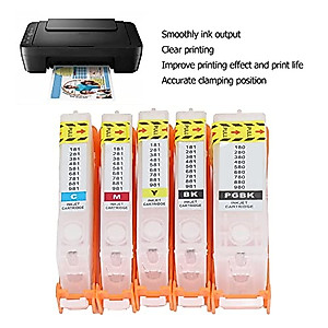 Sanpyl Empty refillable Printer Ink Cartridge with Permanent chip, for PIXMA TS702 TR7520 TR8520 TR8620 TS6120 TS6220 TS6320 TS8120 TS8220 TS8320 TS9120 TS9520 TS9521C Printer