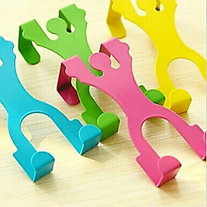 UPKOCH Stainless Steel Hangers Shower Door Towel Hooks Hanger: 3pcs Men Shaped Over The Door Coat Towel Hat Bag Holder Bathroom Stainless Steel Hanging Rack Stainless Steel S Hooks