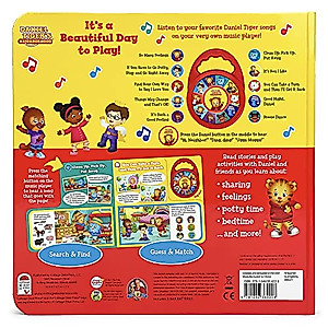 Daniel Tiger It's A Beautiful Day to Play - Children's Deluxe Music Player Board Book: Includes Detachable Toy Portable Musical Sound Machine