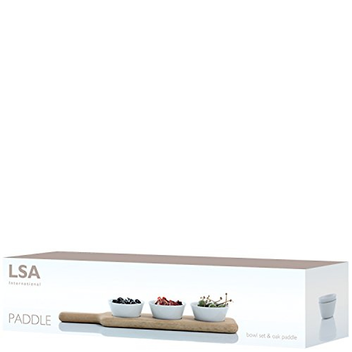 LSA PX04 Paddle Bowl Set & Oak Paddle L15.75in W3.5in