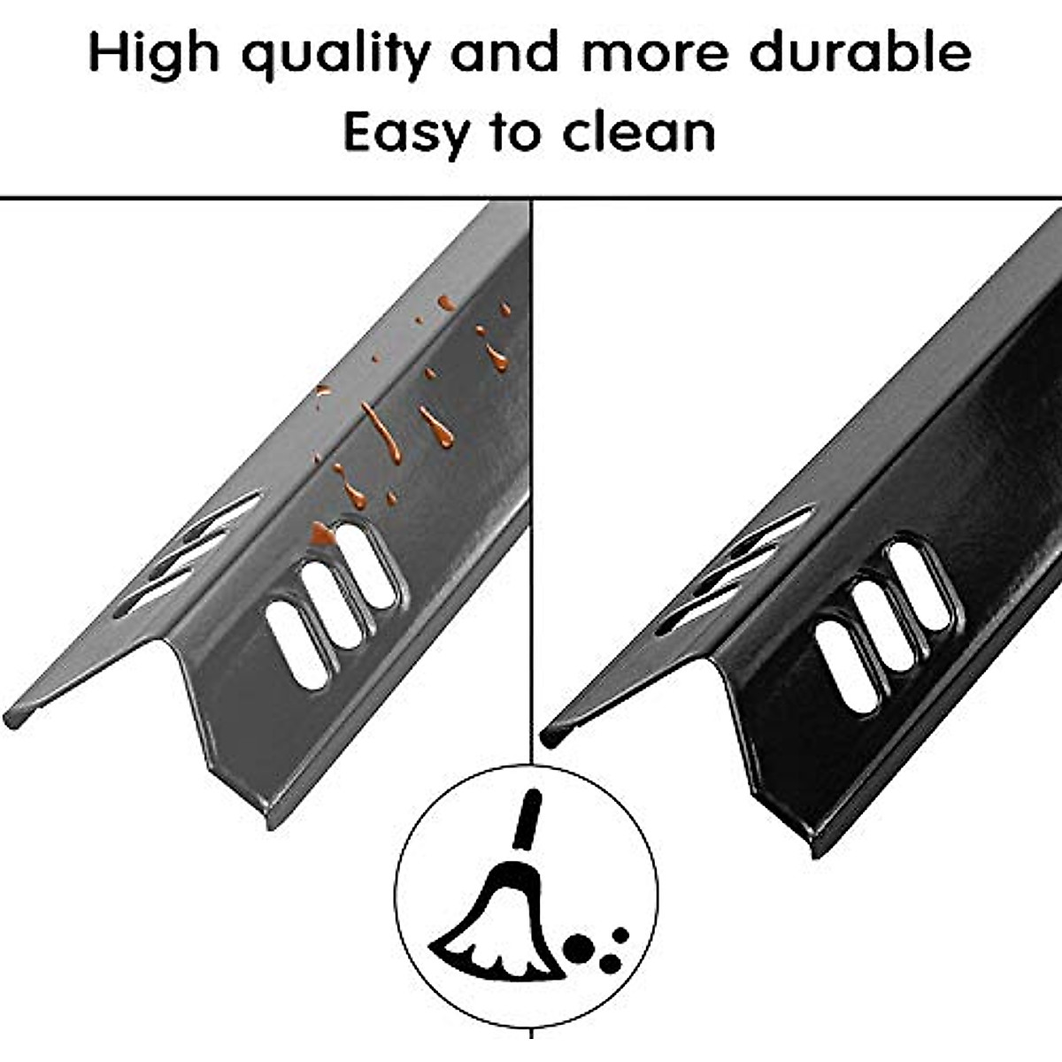 Hisencn Replacement Burner Tube, Heat Plate Repair Kit for Dyna Glo DGF510SBP, Home Depot Dyna Glo 5 Burner DGF493BNP, Backyard GBC1449-C, Better Homes & Gardens, Uniflame Gas Grill Models