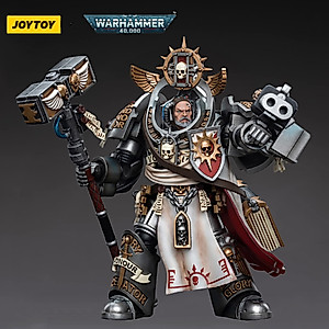 JOYTOY Warhammer 40,000 1/18 Action Figure Grey Knights Grand Master Voldus Collection Model(5.03inch)