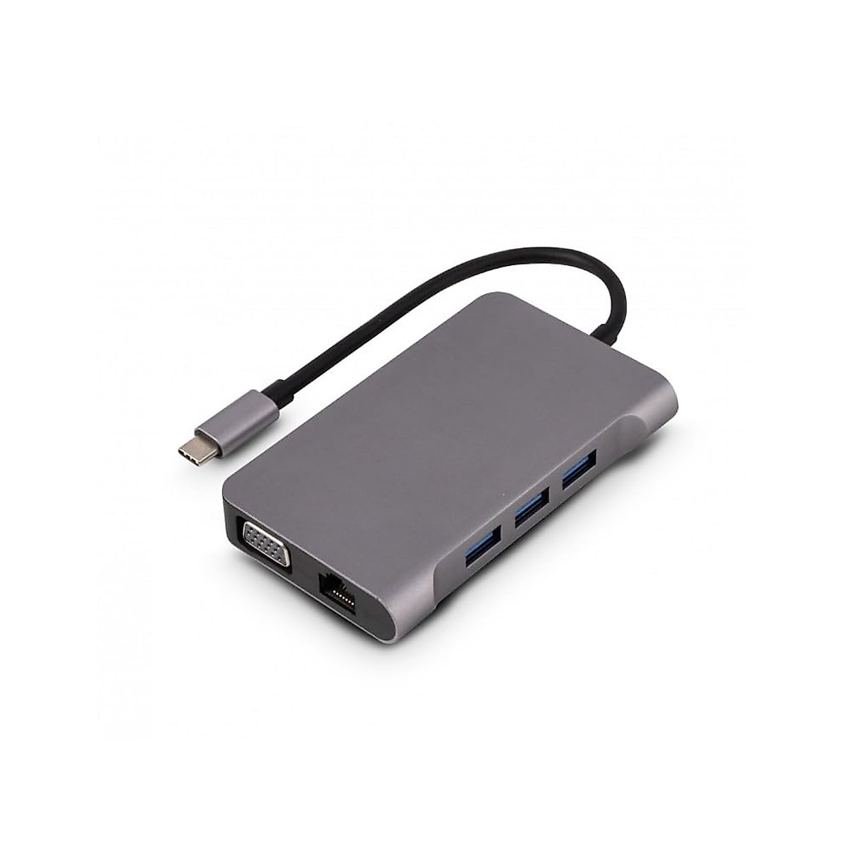 USB C Hub by Urban Factory Hubee Plus 100watt, Docking Station, Dual Monitor HDMI for Notebook/Laptop/Windows/MAC/iOS, Multiport Adapter, 4K HDMI, VGA, RJ45, USB3.0, 100W PD